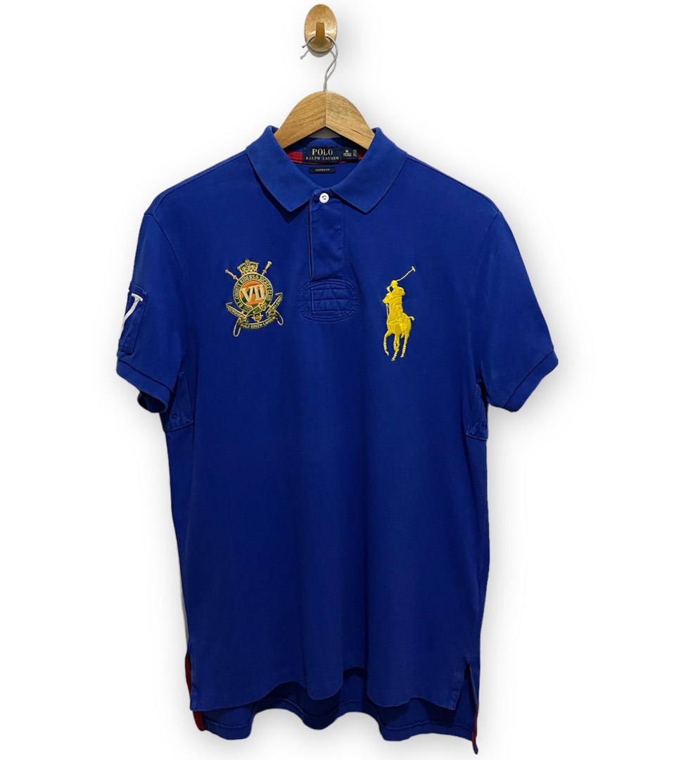 Polo Ralph Lauren Gold Big Logo #4, Men's Fashion, Tops & Sets, Tshirts ...
