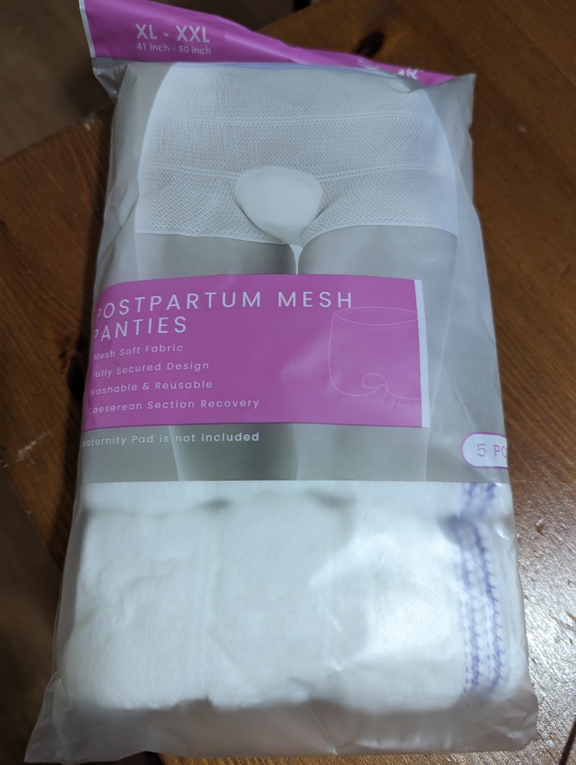 Postpartum mesh panties, Babies & Kids, Maternity Care on Carousell