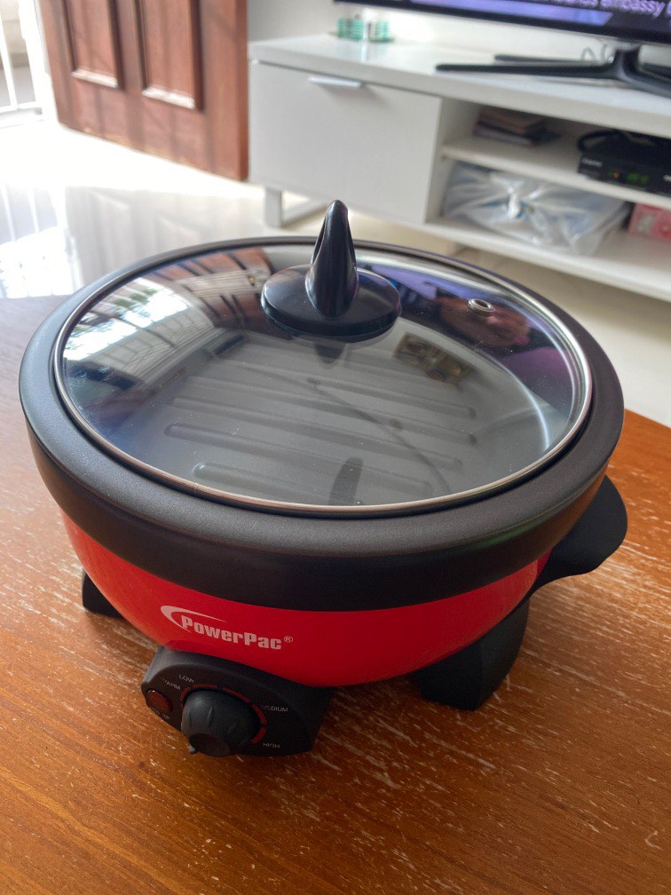 PowerPac PPMC182 Electric Hot Pot 1.1L Red, TV & Home Appliances ...