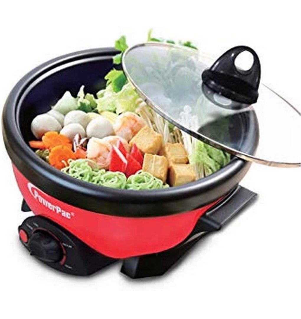 PowerPac PPMC182 Electric Hot Pot 1.1L Red, TV & Home Appliances ...