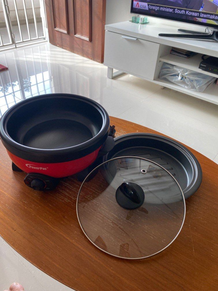 PowerPac PPMC182 Electric Hot Pot 1.1L Red, TV & Home Appliances ...