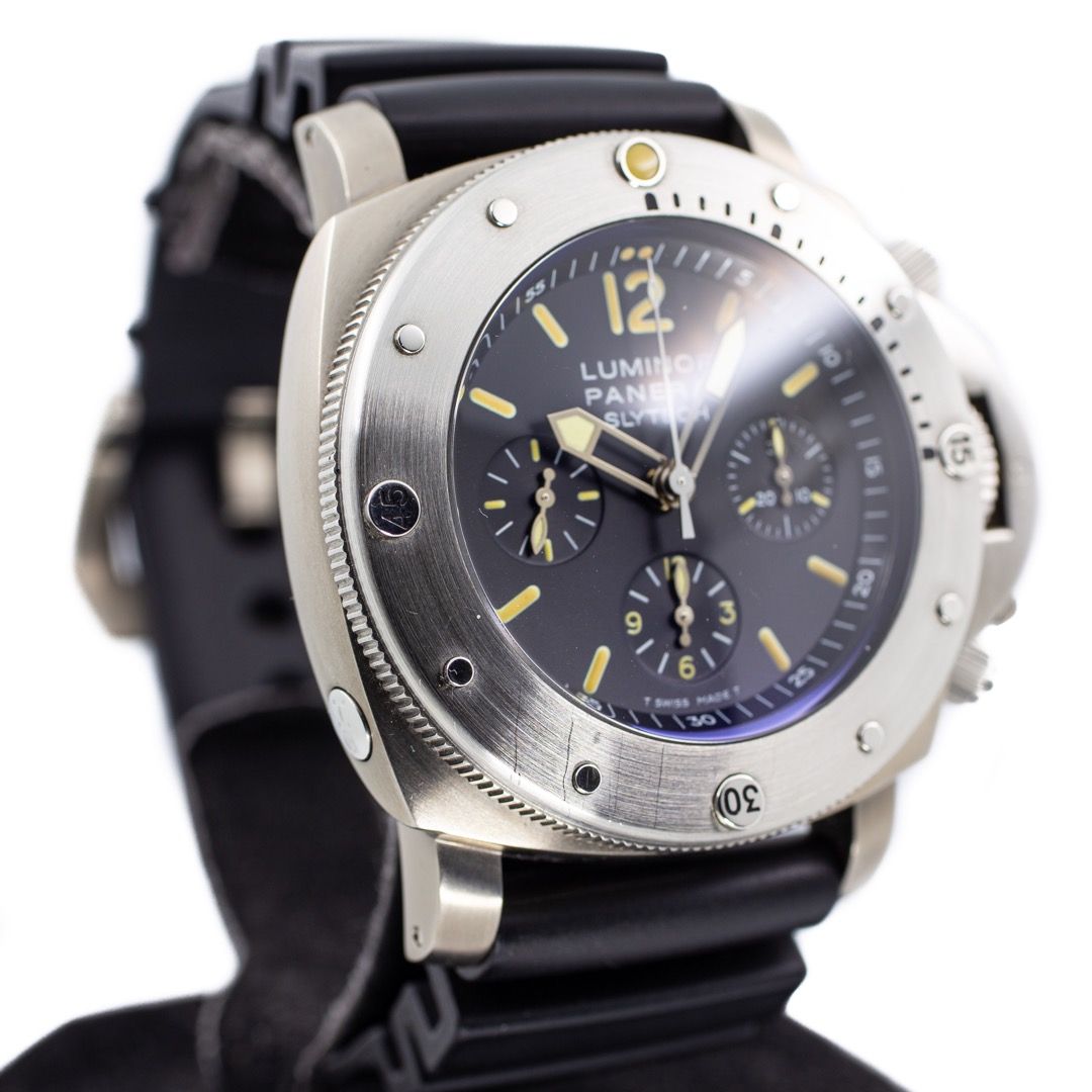 Preowned Panerai Luminor Submersible 1950 Chrono 1000m Slytech PAM 202 ...