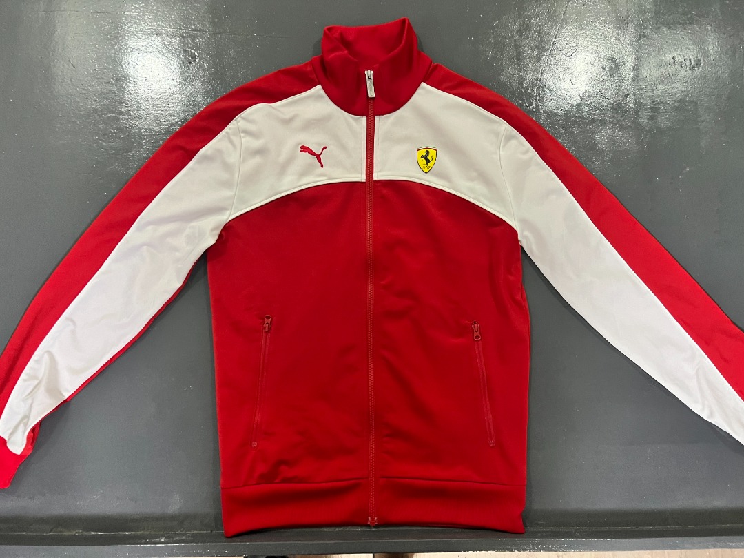 PUMA Ferrari Red Track Jacket, Men's Fashion, Coats, Jackets and ...