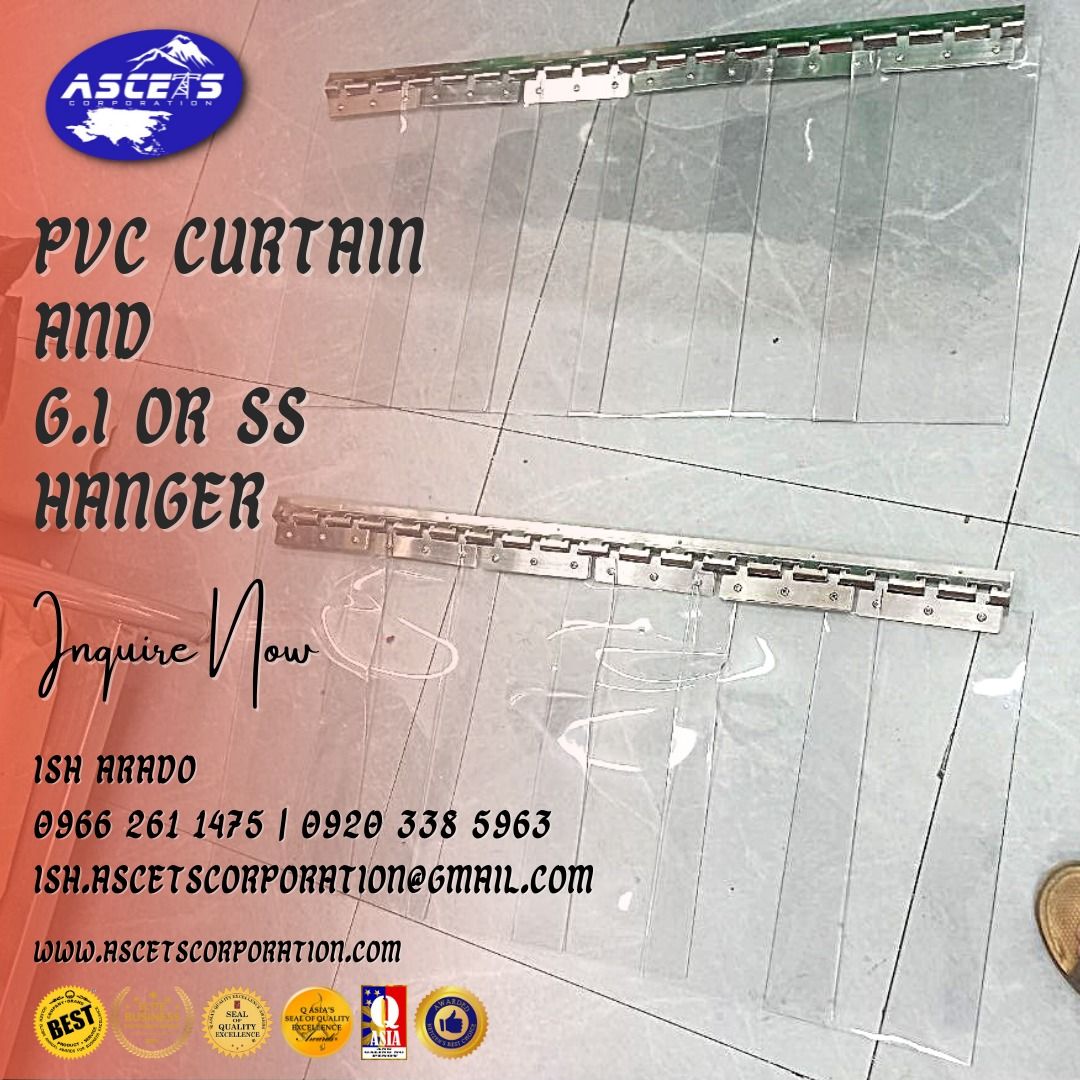 pvc curtain clear/yellow plain/rib, Commercial & Industrial ...