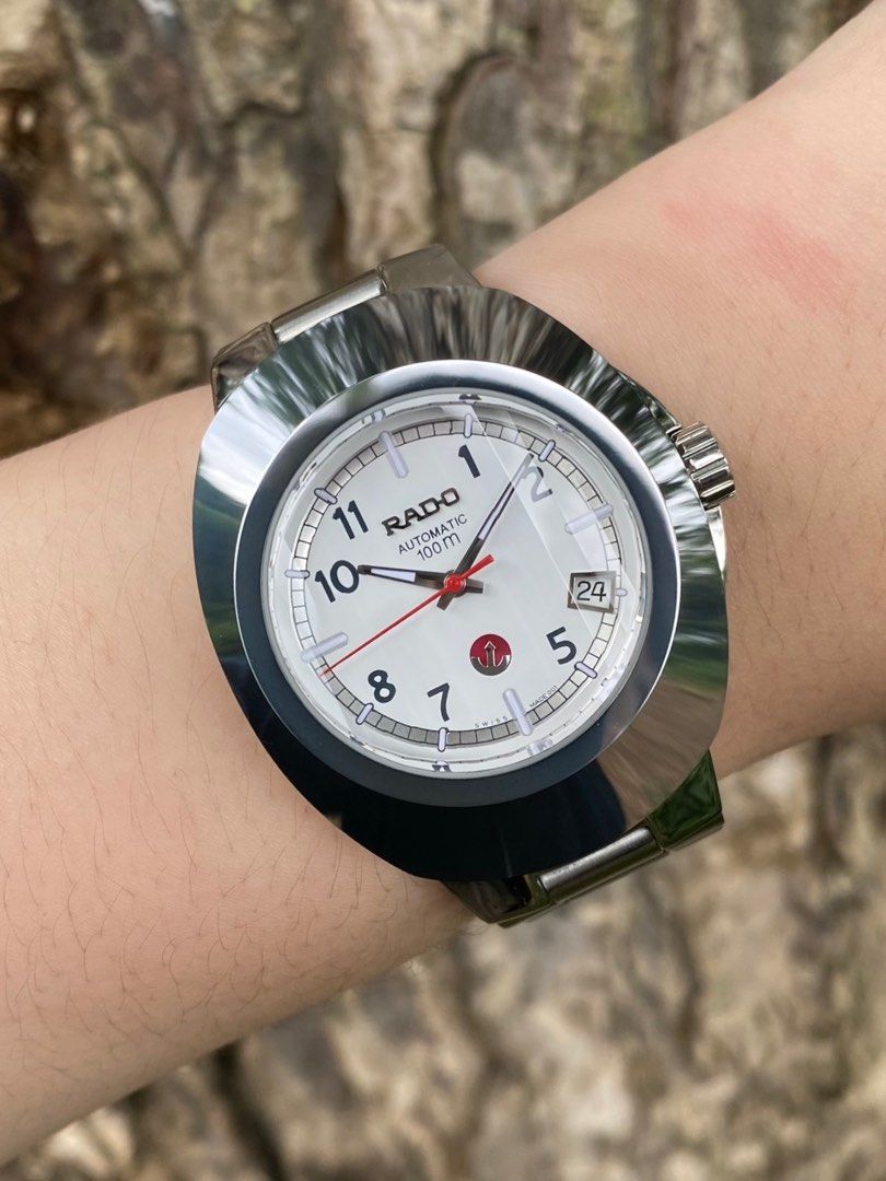 RADO DiaStar Hard Metal White Dial Date 38mm, Luxury, Watches on Carousell