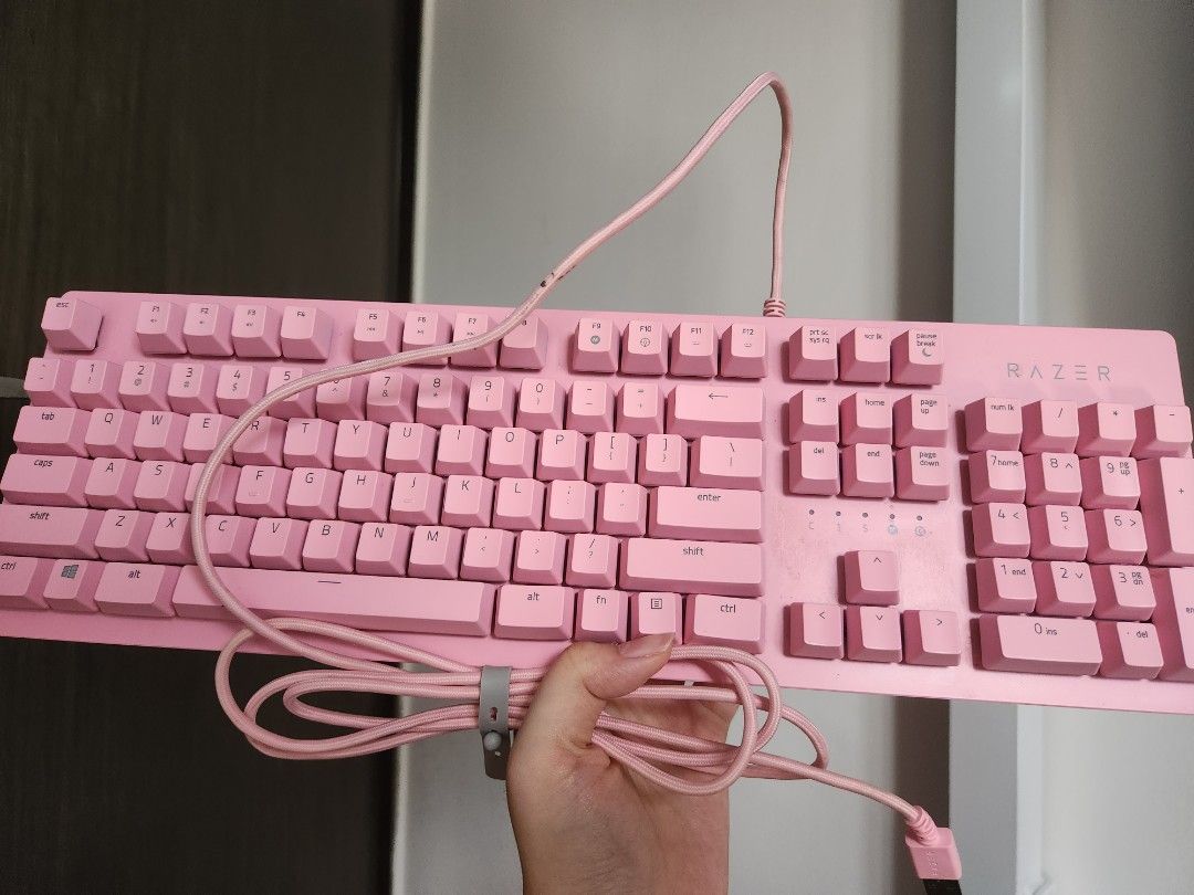 Razer Pink Keyboard, Computers & Tech, Parts & Accessories, Computer ...