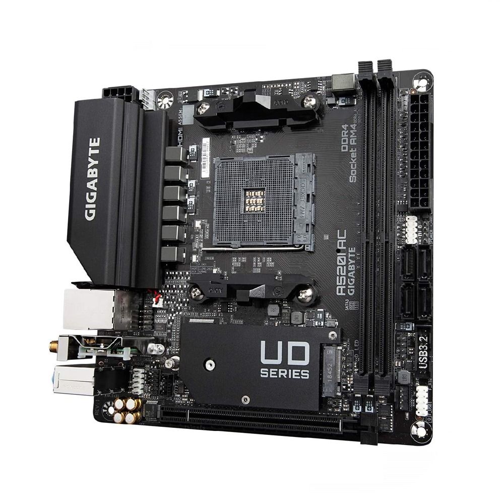 REFURBISHED GA-A520I-AC GIGABYTE AMD A520 MINI ITX 11AC WIFI, GIGBYTE ...