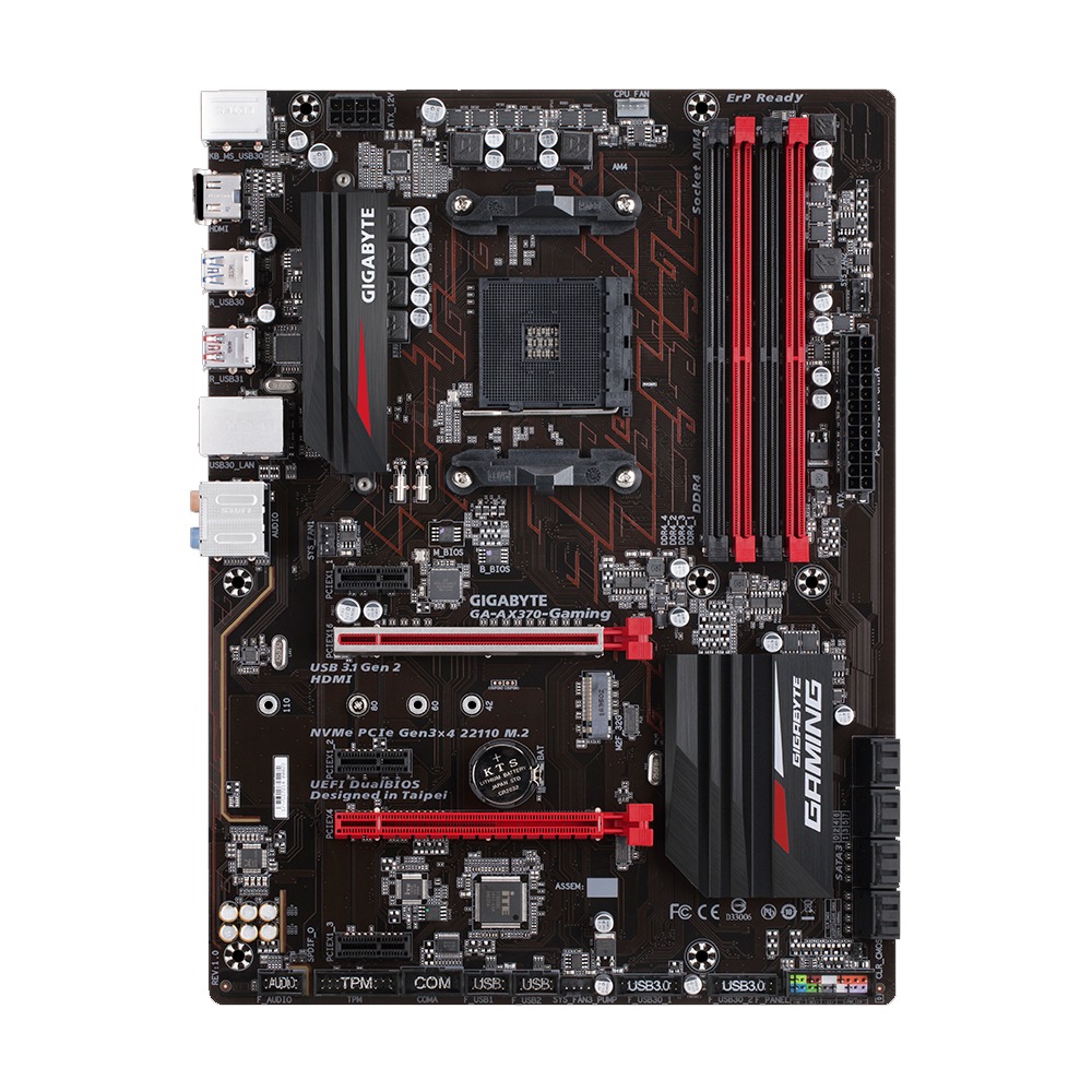 REFURBISHED GA-AX370-GAMING-3 GIGABYTE AMD X370 AM4 DDR4 ATX GAMING ...