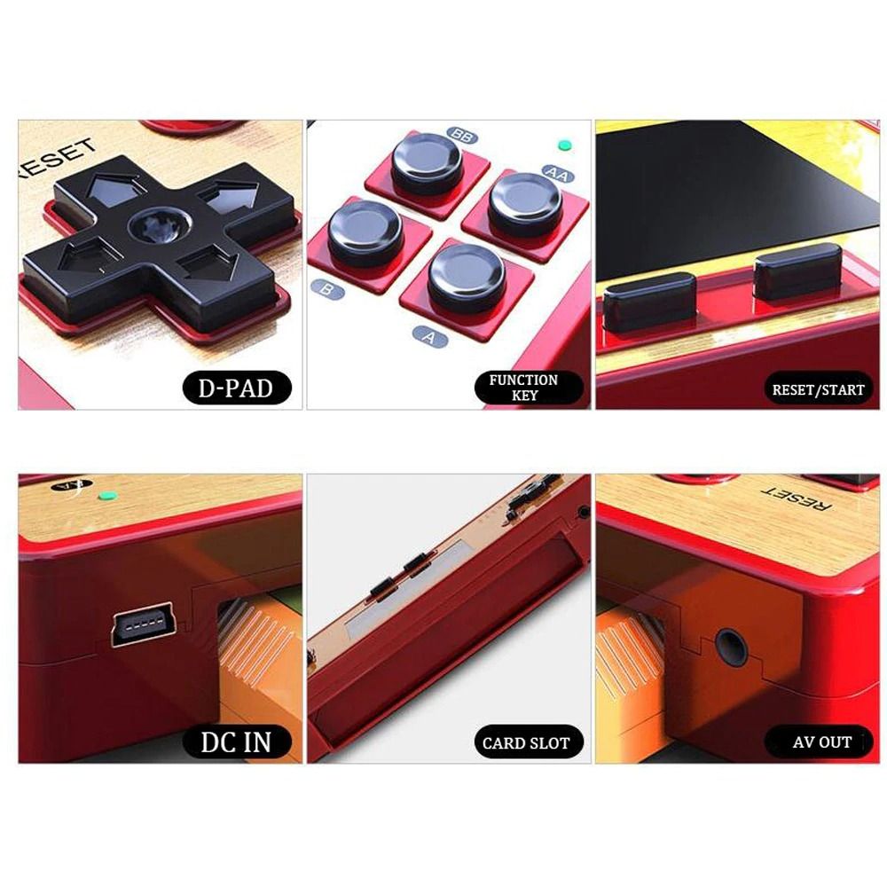 Retro New 8-bit Portable Classic Game Console Set, Video Gaming, Gaming ...