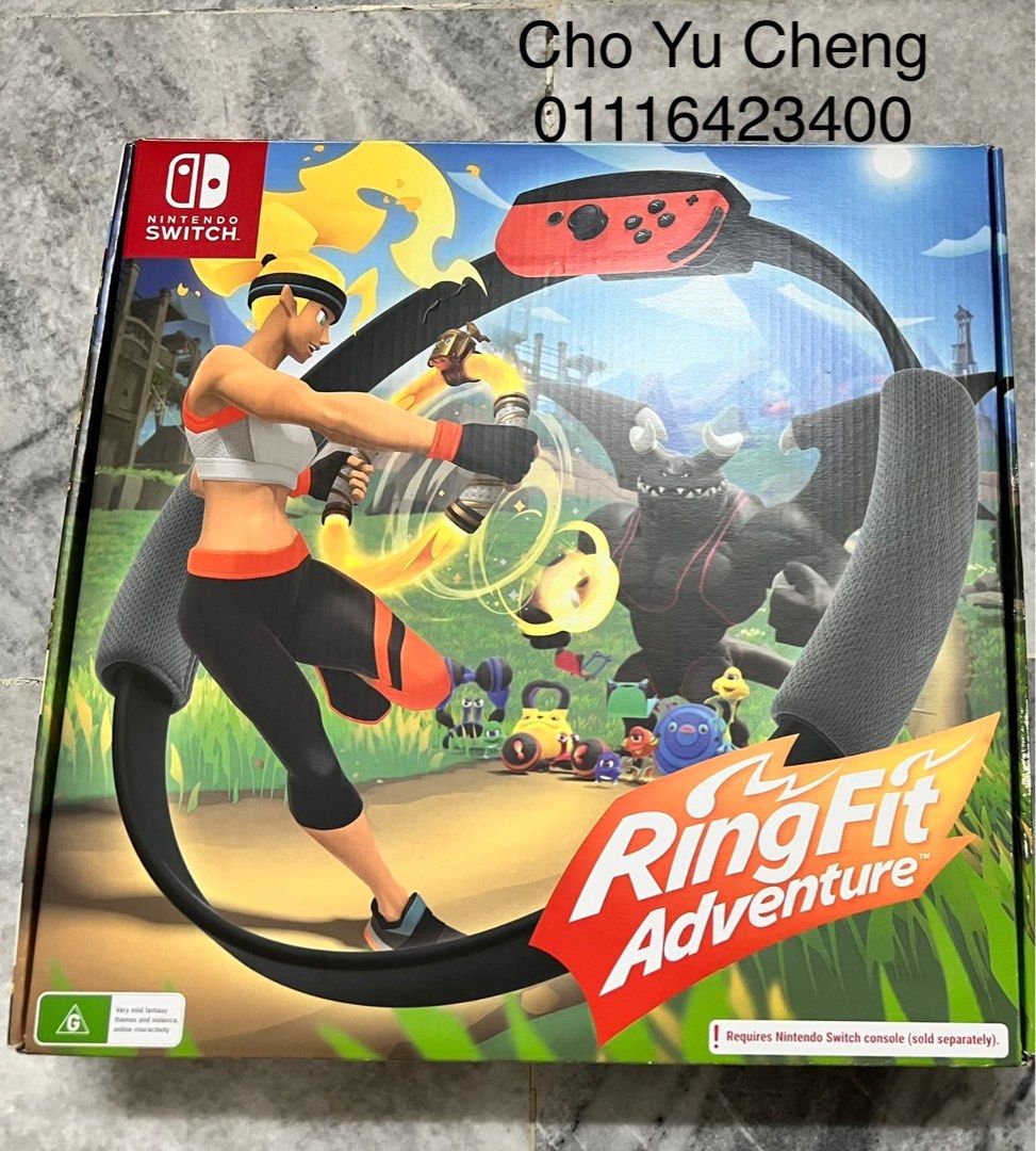Ringfit adventure whole set, Video Gaming, Video Games, Nintendo on ...