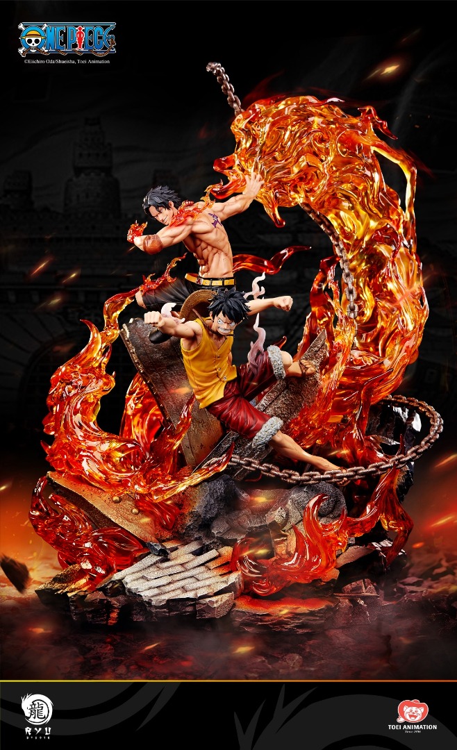 RYU Studio - One Piece Luffy and Ace (Licensed) [PRE-ORDER], Hobbies ...
