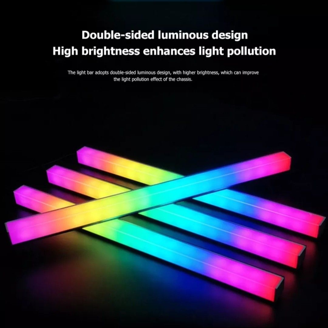 SALE! 30cm Aluminum alloy RGB PC Case LED Strip Magnetic Computer Light ...