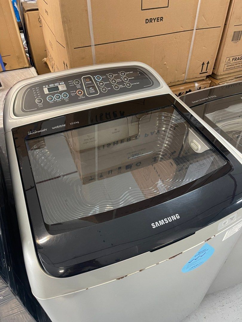 Samsung 10 Kg Top Load Washing Machine Silver - WA10J5730SS Condition 8 ...