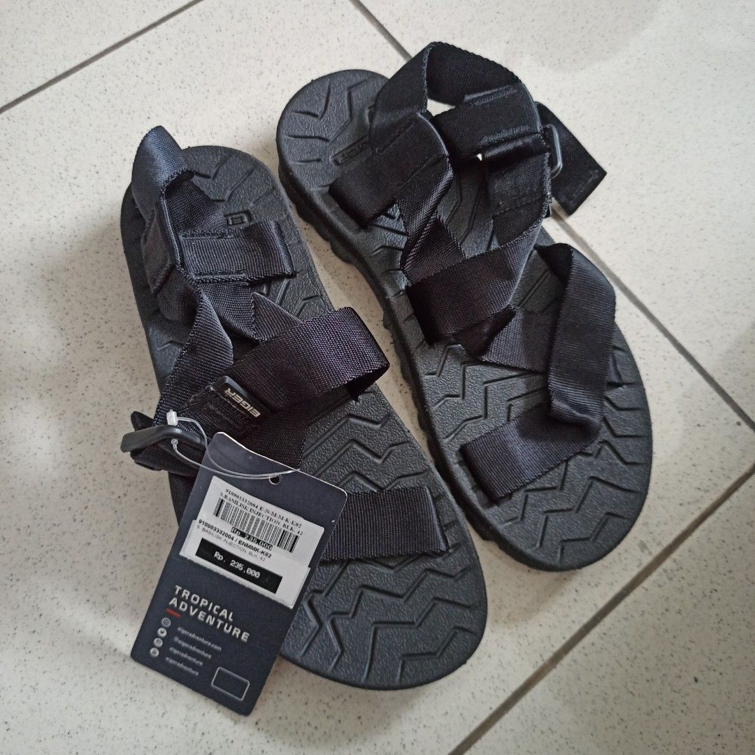 NEW Sandal Eiger Gunung Basilisk injection sandal black 42 hitam # ...