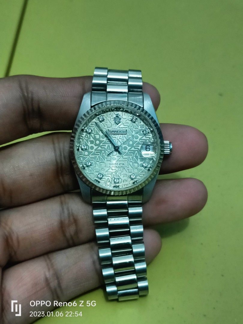 sandoz swiss eta computer dial automatic, Men's Fashion, Watches ...