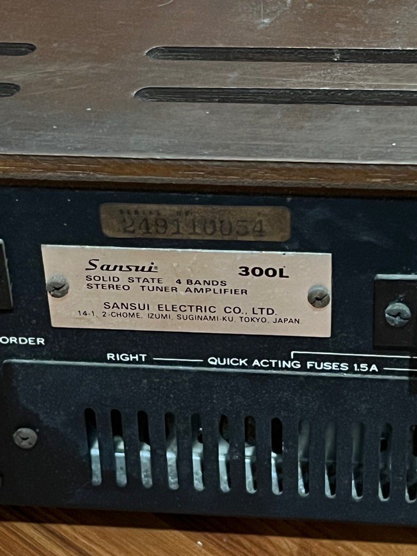 Sansui Receiver Solid State 300L, Audio, Soundbars, Speakers ...