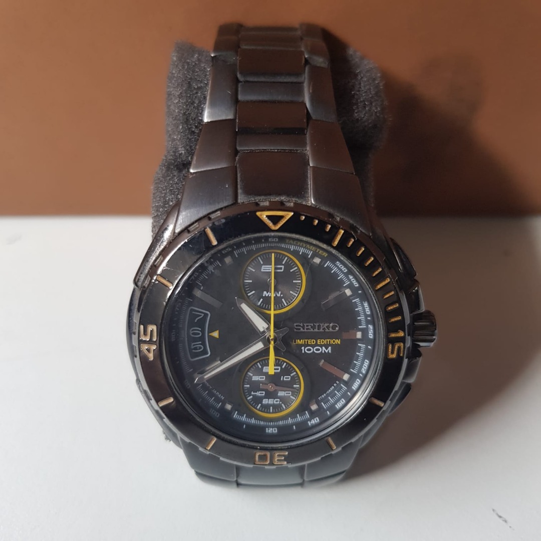 Seiko quartz chronograph. Limited edition 100M., Men's Fashion, Watches ...
