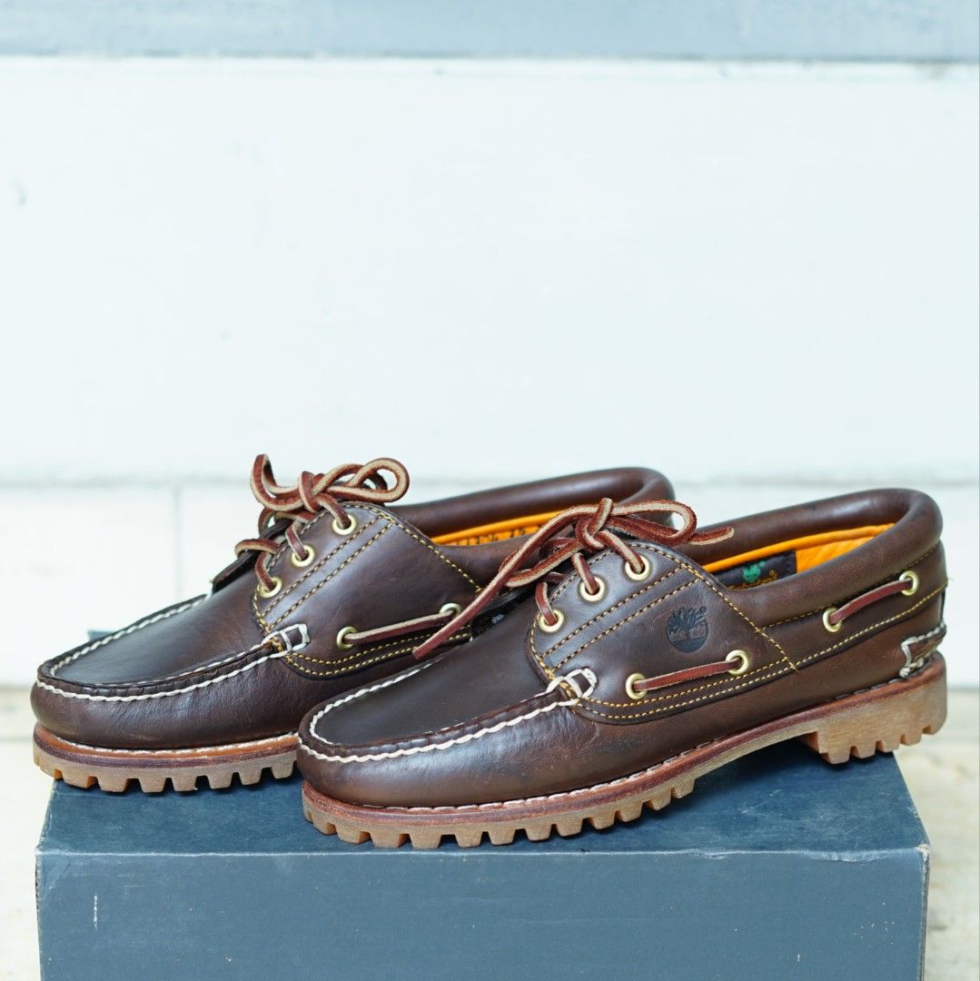 Sepatu Timberland 3 Eye Boat Shoe, Fesyen Pria, Sepatu , Sepatu Boot di ...