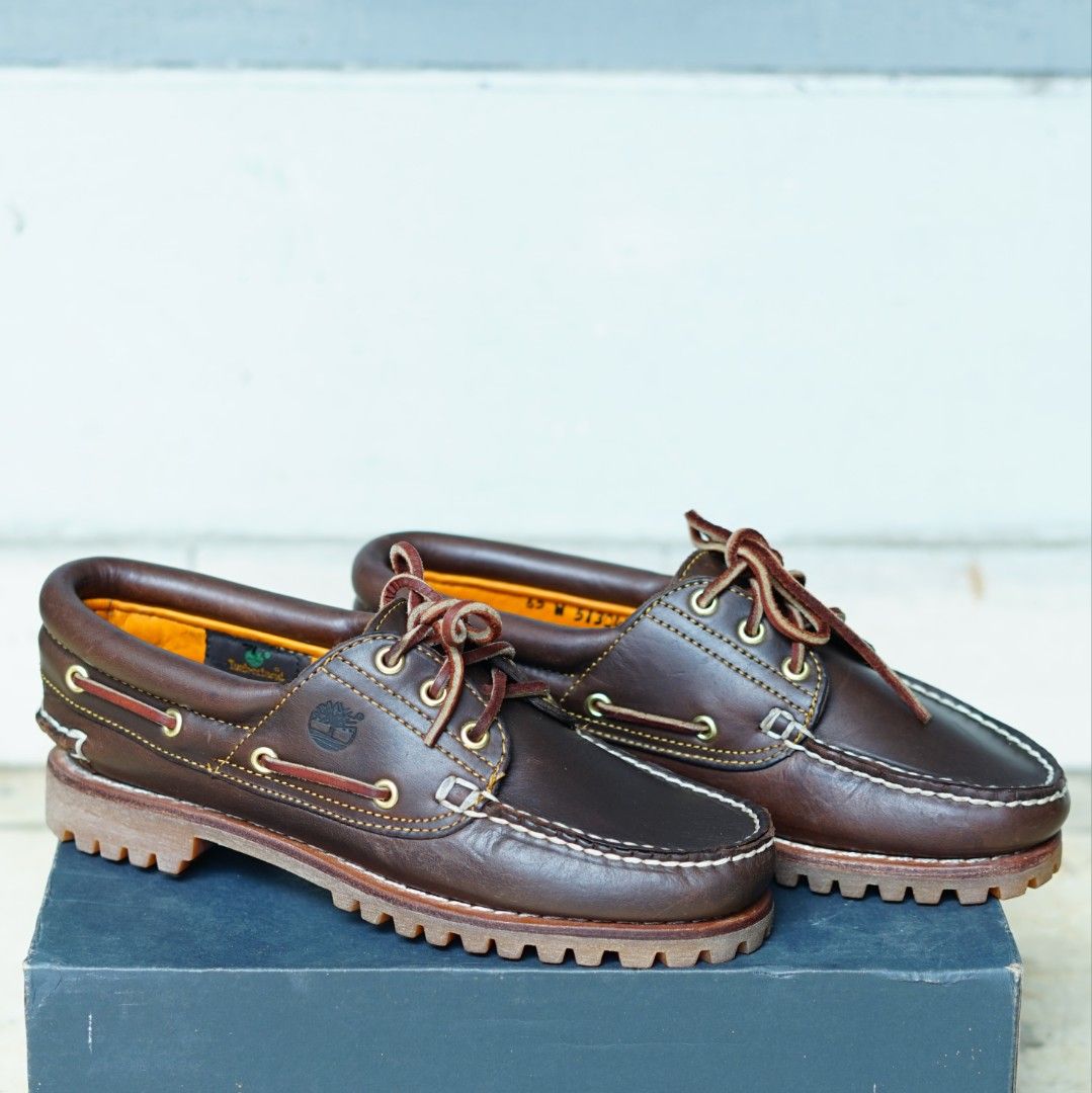 Sepatu Timberland 3 Eye Boat Shoe, Fesyen Pria, Sepatu , Sepatu Boot di ...