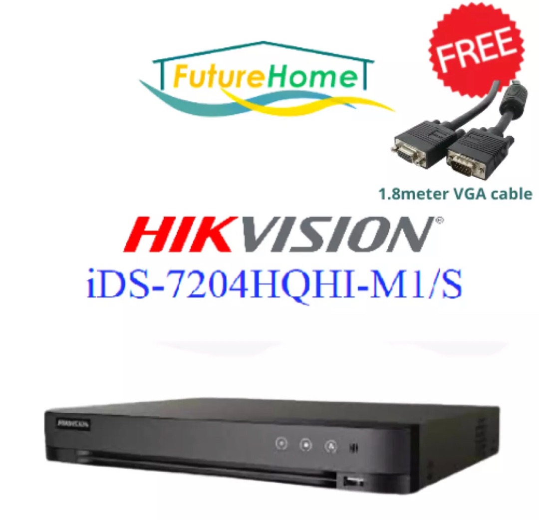 HIKVISION 4 Channel DVR Camera - [ Model No: iDS-7204HQHI-M1/S ...