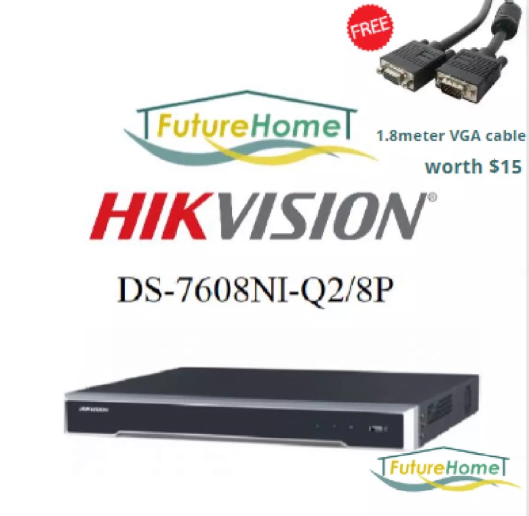 HIKVISION 8 Channel NVR Camera - [ Model: DS-7608NI-Q2/8P] CCTV ...