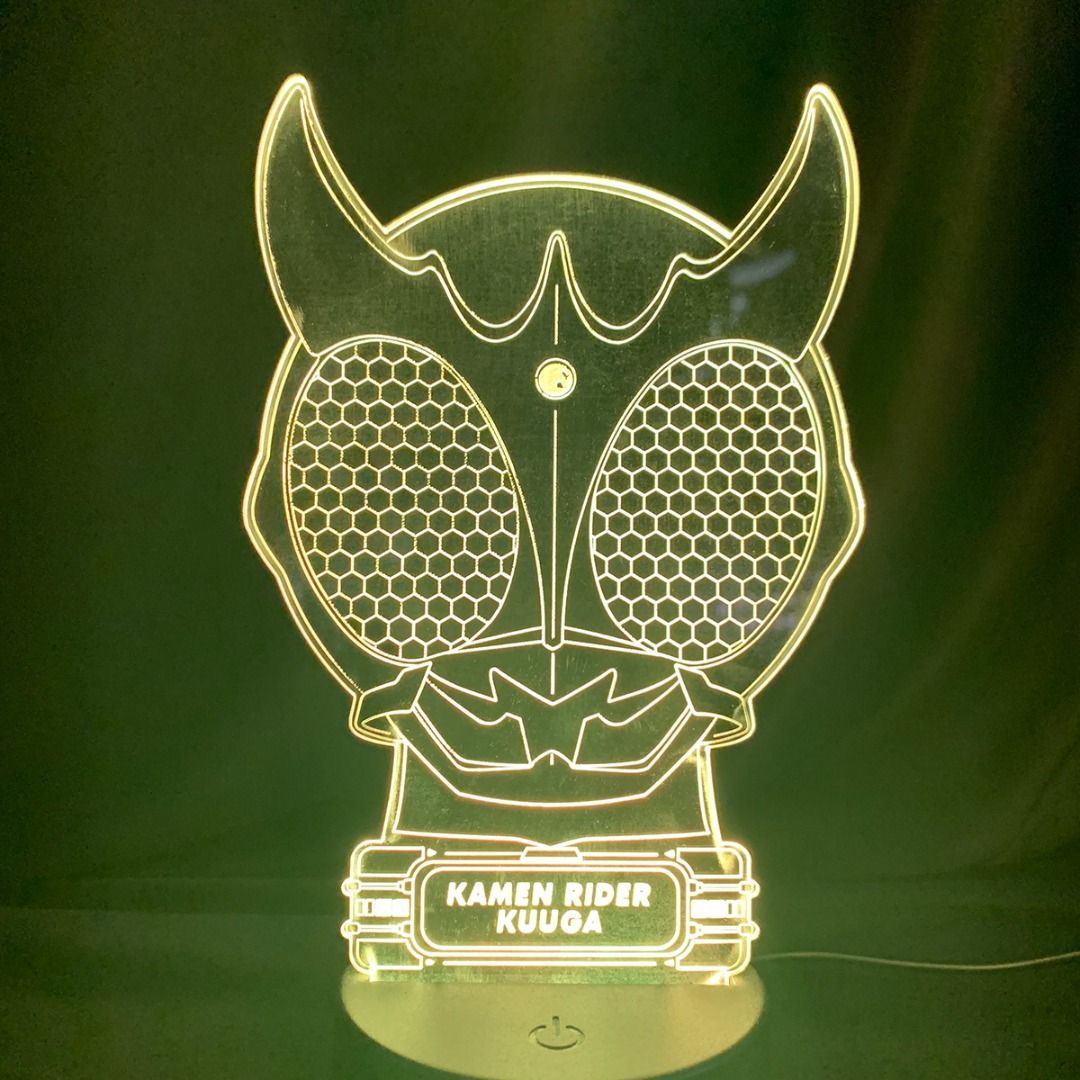 Kamen Rider Kuuga 3D LED Lamp (RGB Colors + REMOTE) Night Bed Light ...