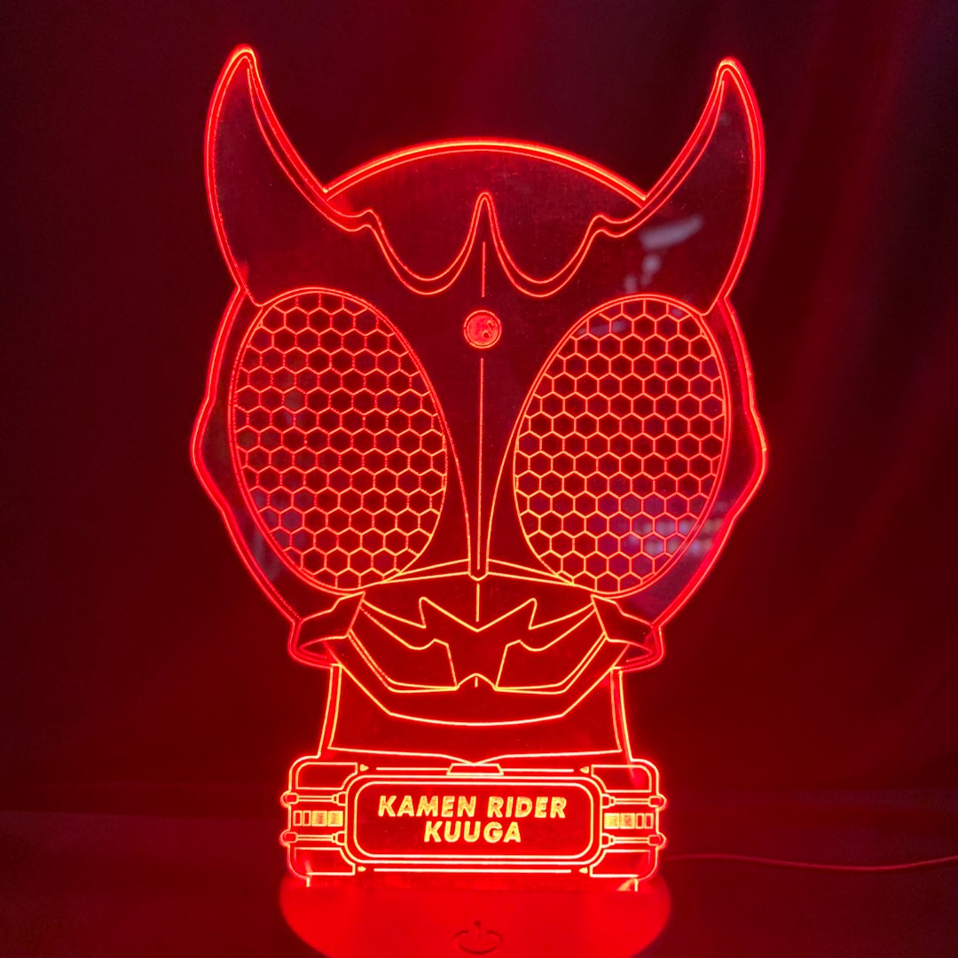 Kamen Rider Kuuga 3D LED Lamp (RGB Colors + REMOTE) Night Bed Light ...