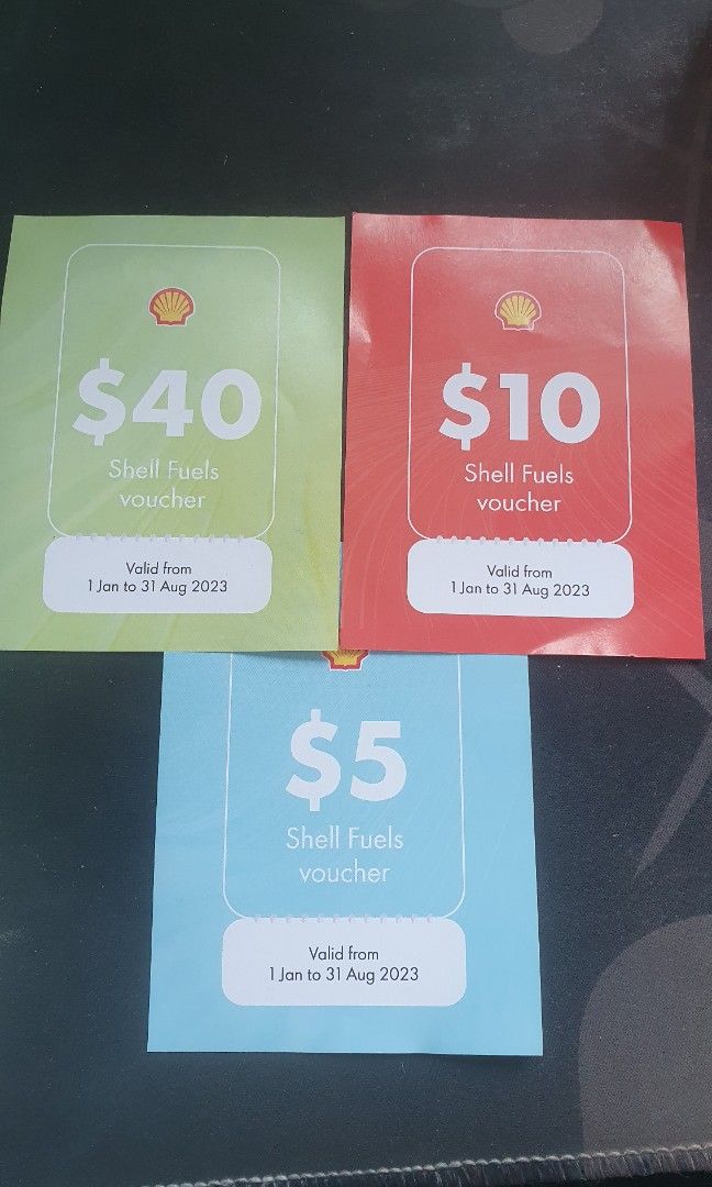 Shell Fuel Vouchers, Tickets & Vouchers, Vouchers on Carousell