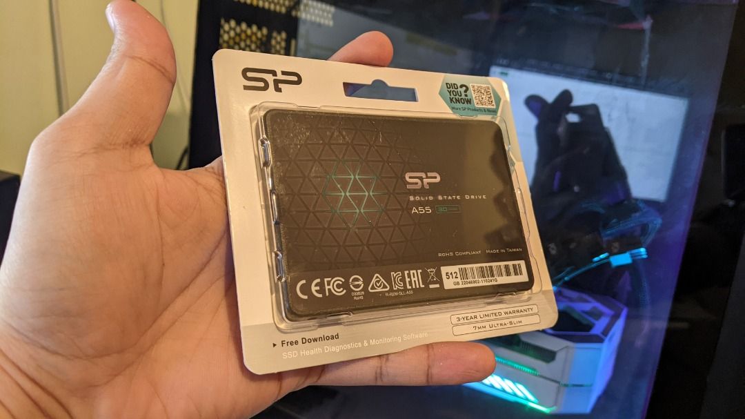 Silicon Power 512GB SSD 3D NAND A55 SLC Cache Performance Boost SATA III (B-New and Sealed ...