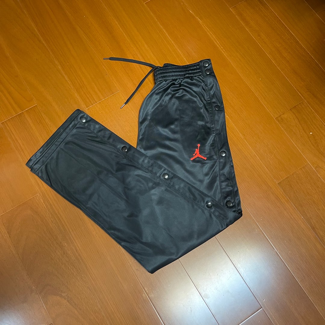 （Size XXL) Nike Jordan 絕版刺繡全開扣運動長褲（褲3）, 他的時尚, 休閒運動服飾在旋轉拍賣