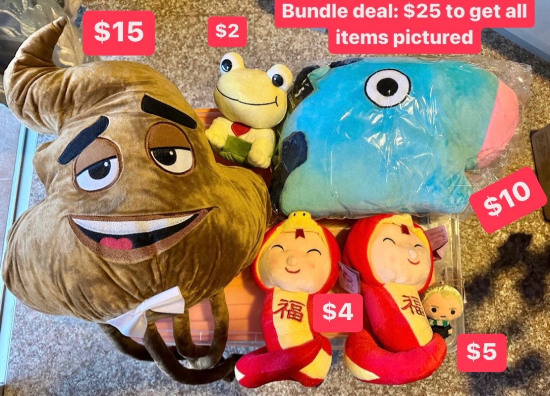 Soft toys (BRAND NEW): Poop head cushion (The emoji movie - cute as ...