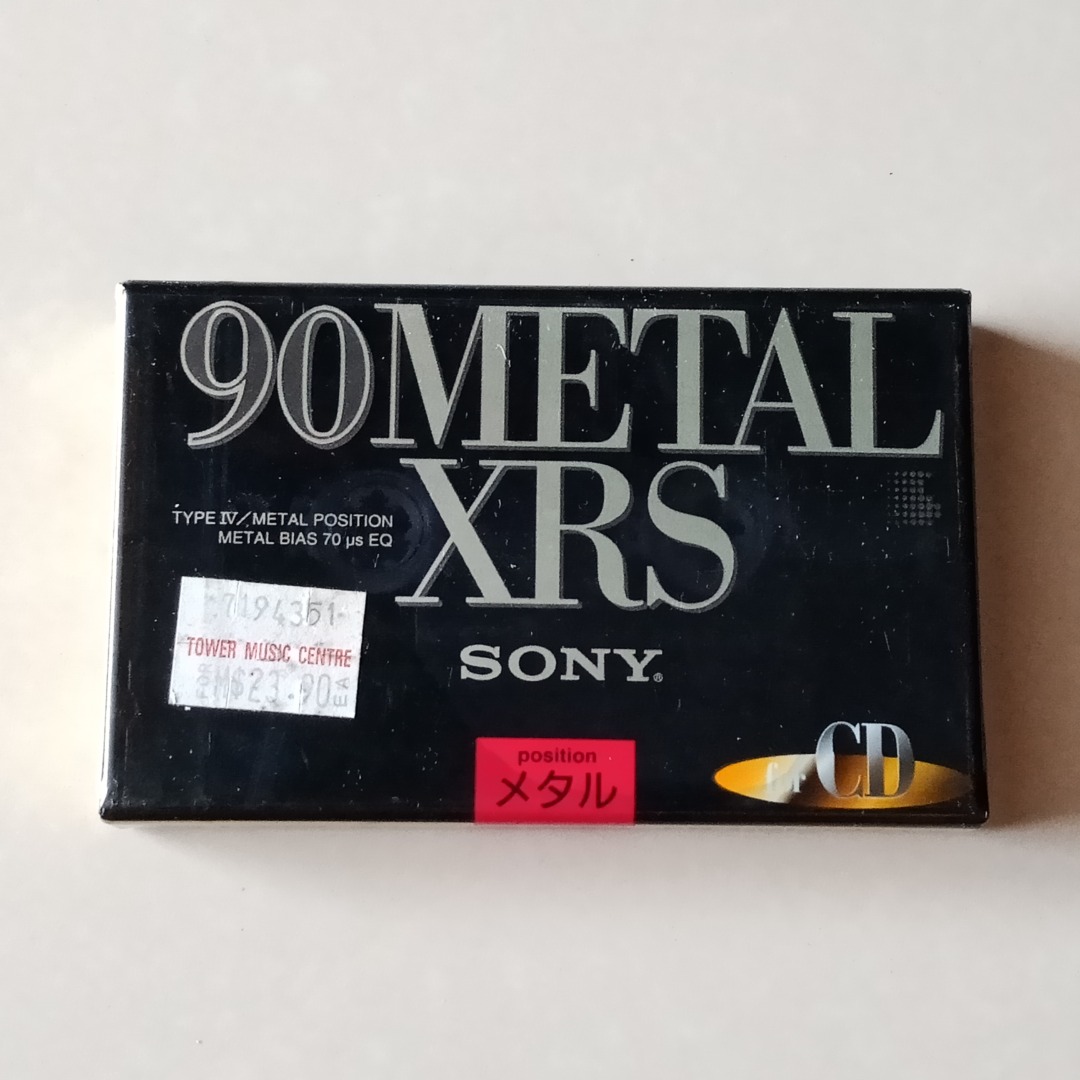 SONY 90 METAL XRS Type IV Cassette Kaset NOS seal, Hobbies & Toys ...