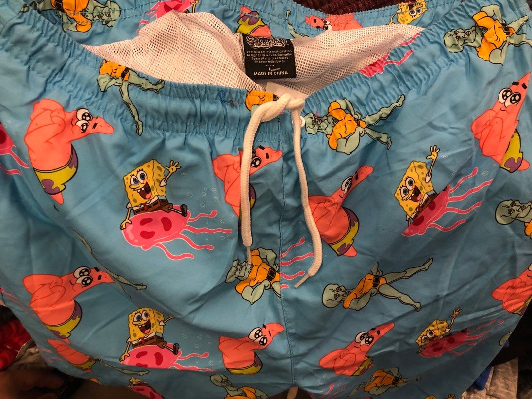 Aop Spongebob squarepants short brandnew 18x17, Men's Fashion, Bottoms ...