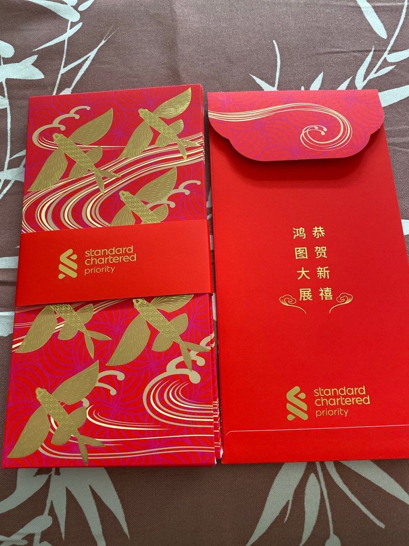 Standard Chartered Priority Red Packet 2023, Hobbies & Toys, Stationery ...