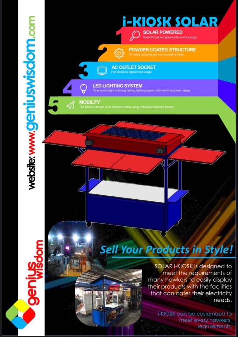 Steel Burger / Hawker Kiosk / Stall, Furniture & Home Living, Outdoor ...