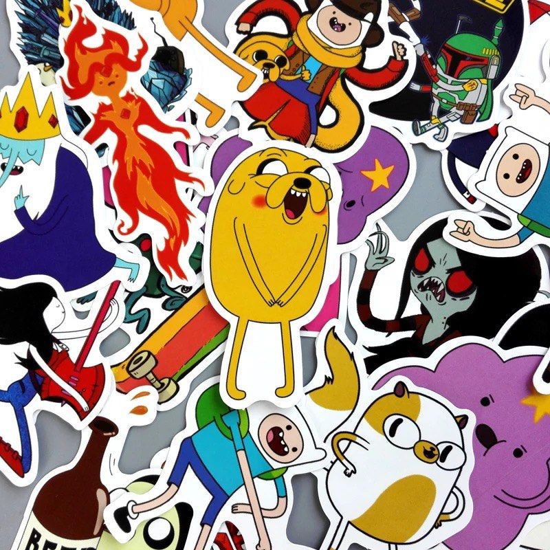 (Stickers) 29pc Adventure Time Finn Jake BMO Princess Bubblegum ...