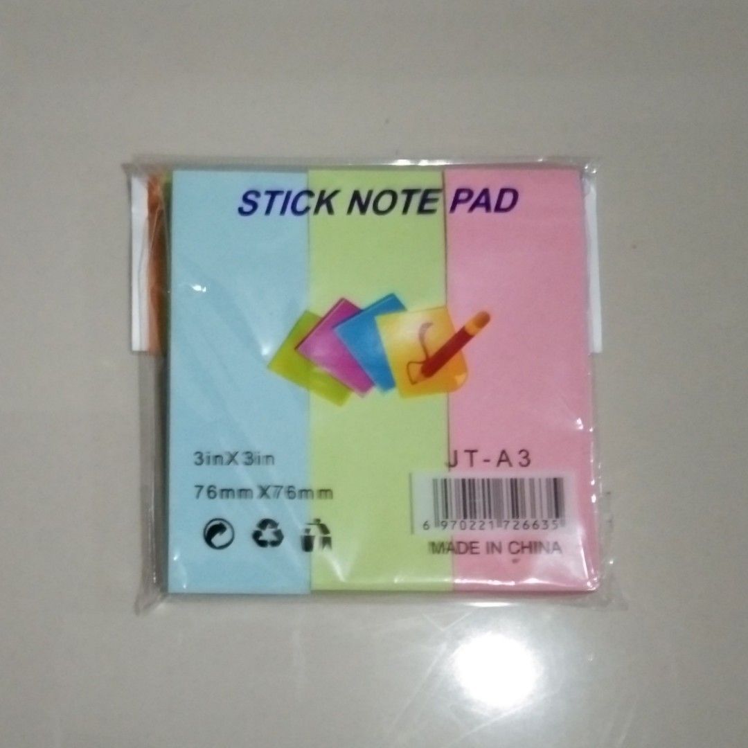 Sticky Note (Stick Note Pad), Hobbies & Toys, Stationary & Craft ...