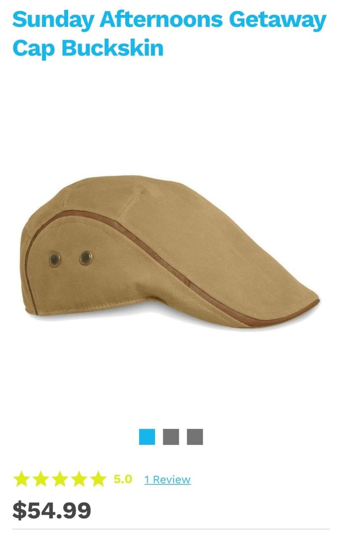 Sunday Afternoons Getaway Cap Buckskin - M, Men's Fashion, Watches ...