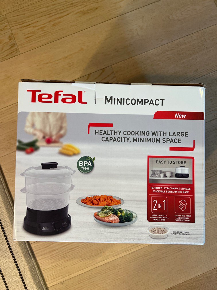 Tefal Mini compact steam cooker VC1398, TV & Home Appliances, Kitchen ...