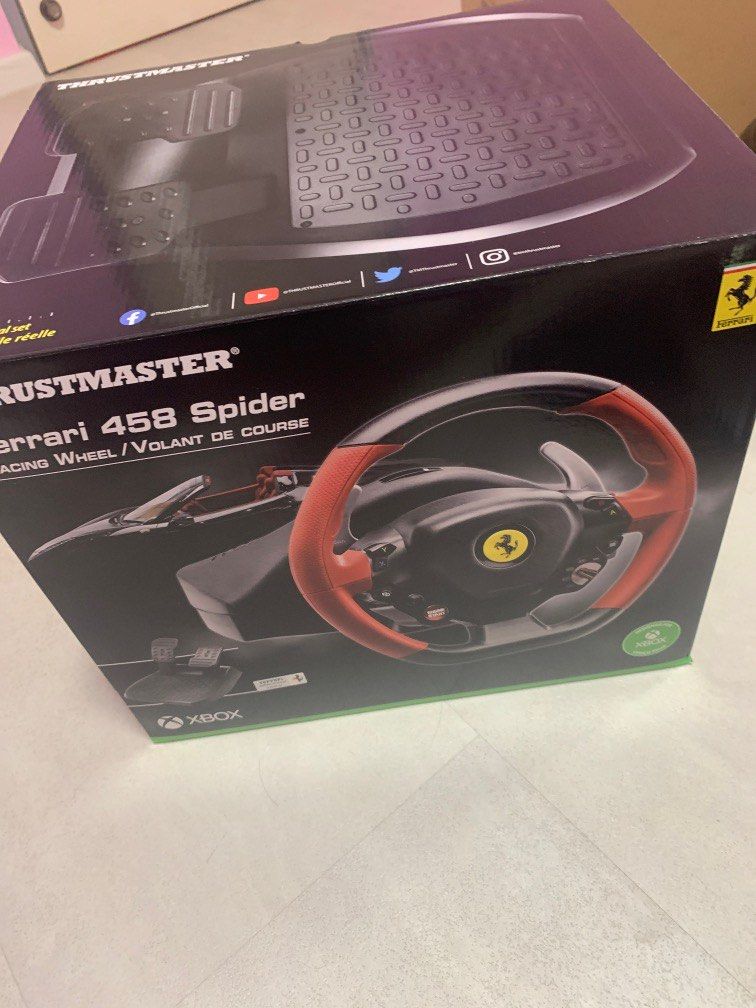 Thrustmaster 458 Ferrari spider, Video Gaming, Gaming Accessories ...