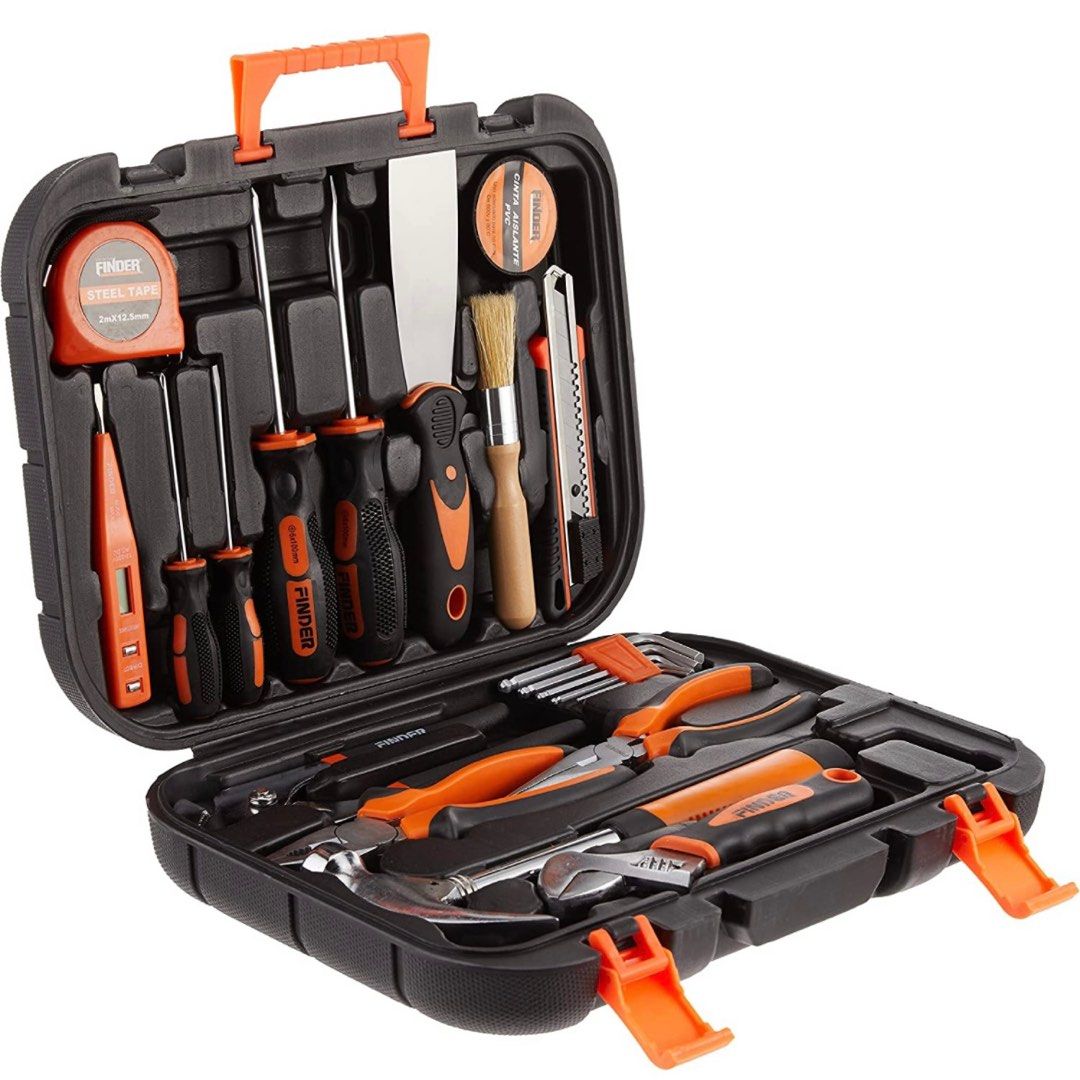 Tool set Tool box Finder Tool Set Wrench Hammer Piler Screwdriver ...