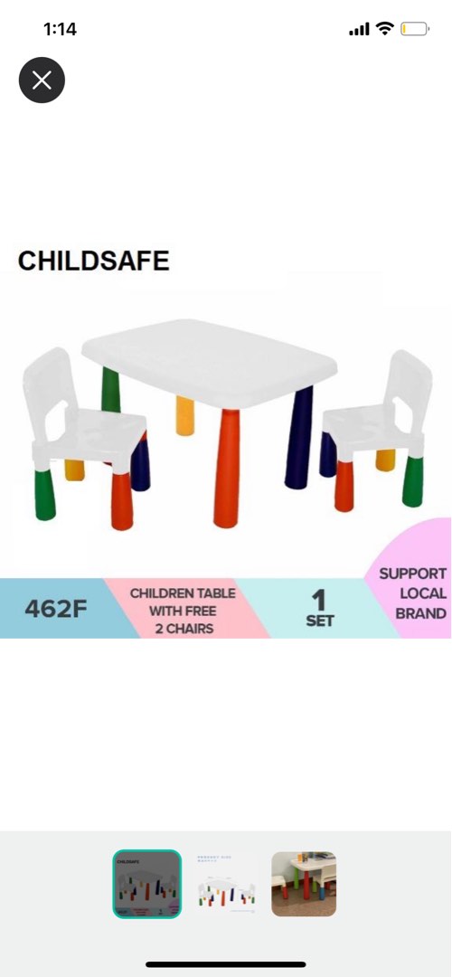 Toyogo kids table and chair, Babies & Kids, Baby Nursery & Kids ...