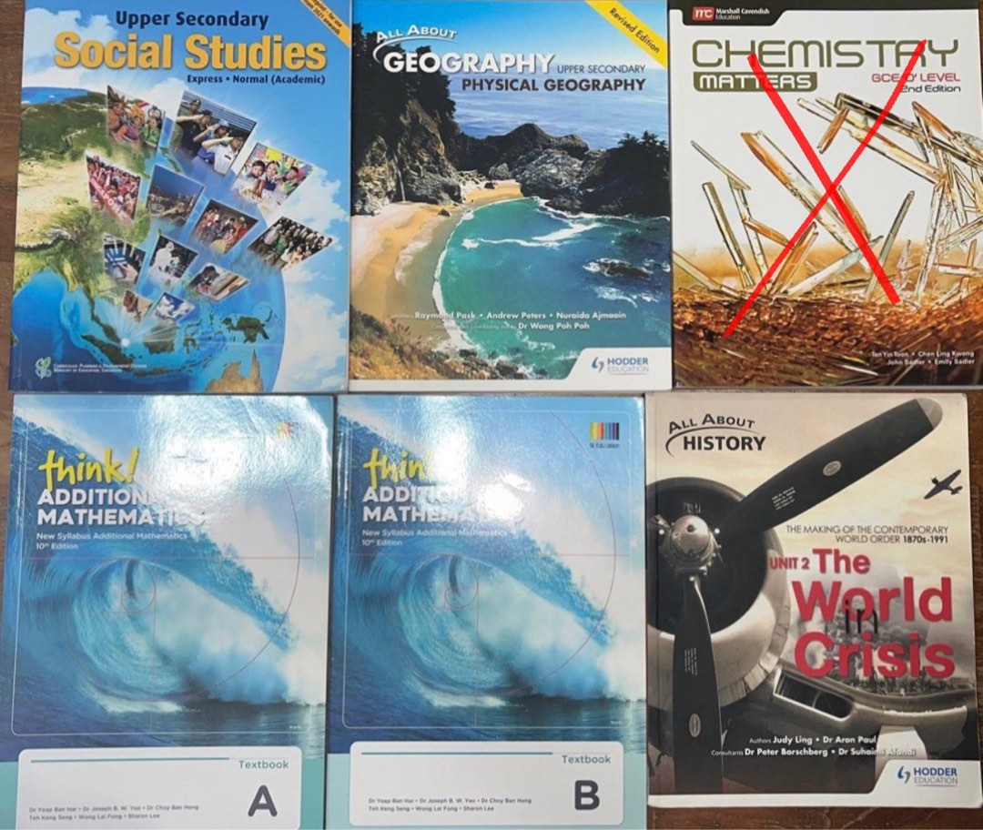 Upper secondary textbooks sec 3/4 wts o level, Hobbies & Toys, Books ...