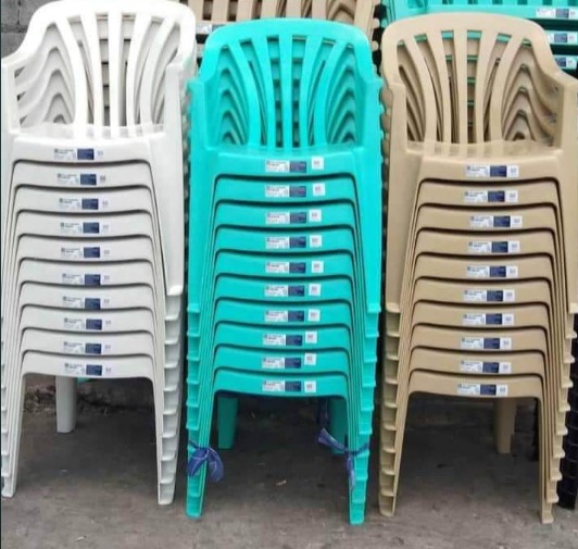 URATEX MONOBLOC CHAIRS WITH ARMREST, Furniture & Home Living, Furniture ...