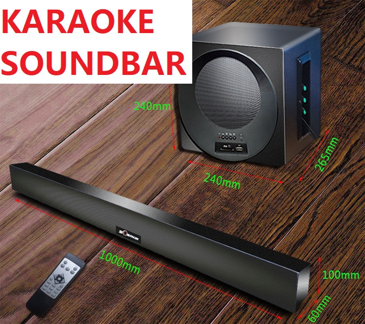 USED KARAOKE BLUETOOTH SOUNDBAR WITH MICROPHONE, Audio, Soundbars ...