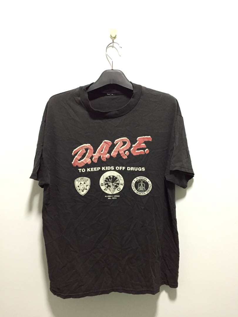 DARE Vintage 80s 90s T-Shirt from USA Original, Men's Fashion, Tops ...
