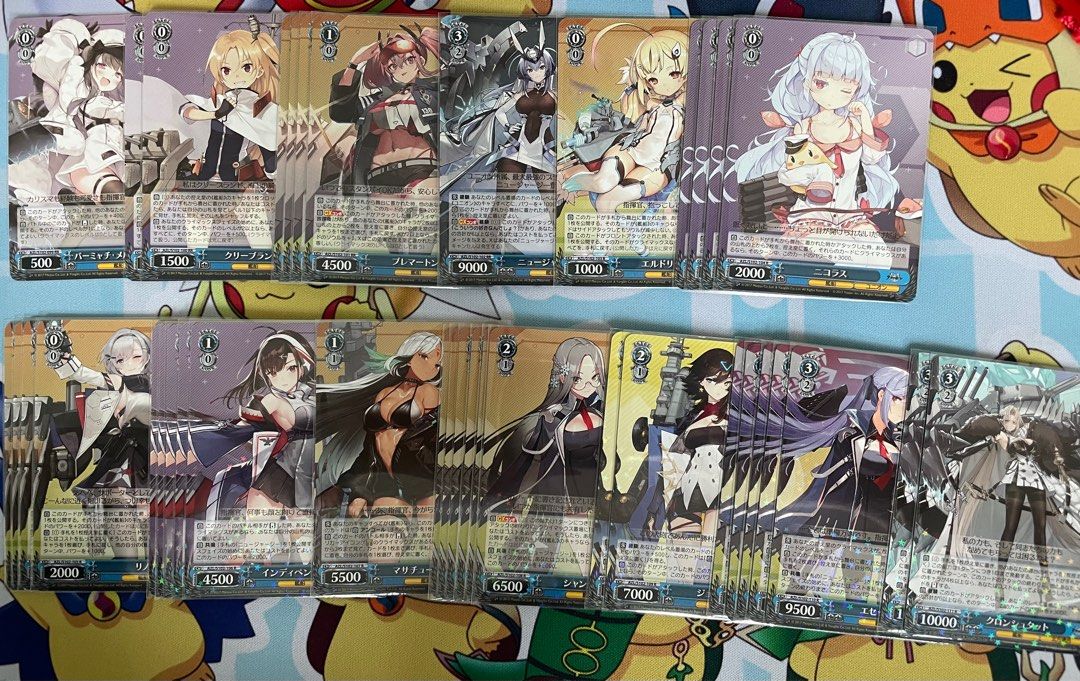 Weiss Schwarz Azur Lane Cards - Blue, Hobbies & Toys, Toys & Games on ...