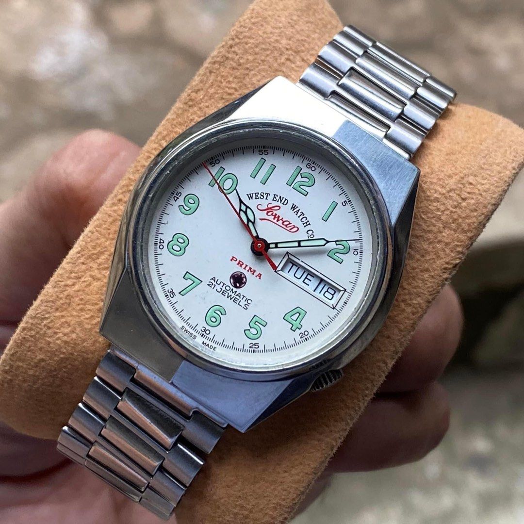West End Watch Co. Lowan Prima Swiss Made Wristwatch, Men's Fashion ...