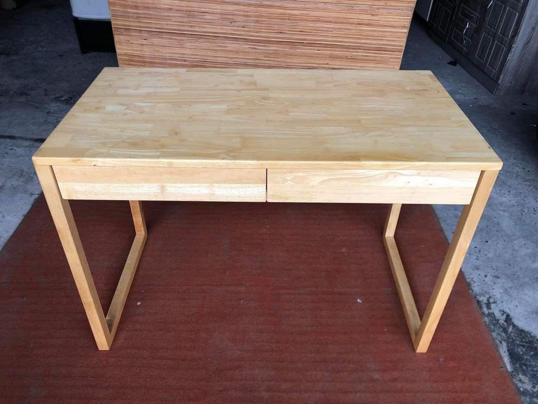 Wooden study table with drawers 42L x 22W x 29H inches Solid wood 2 ...