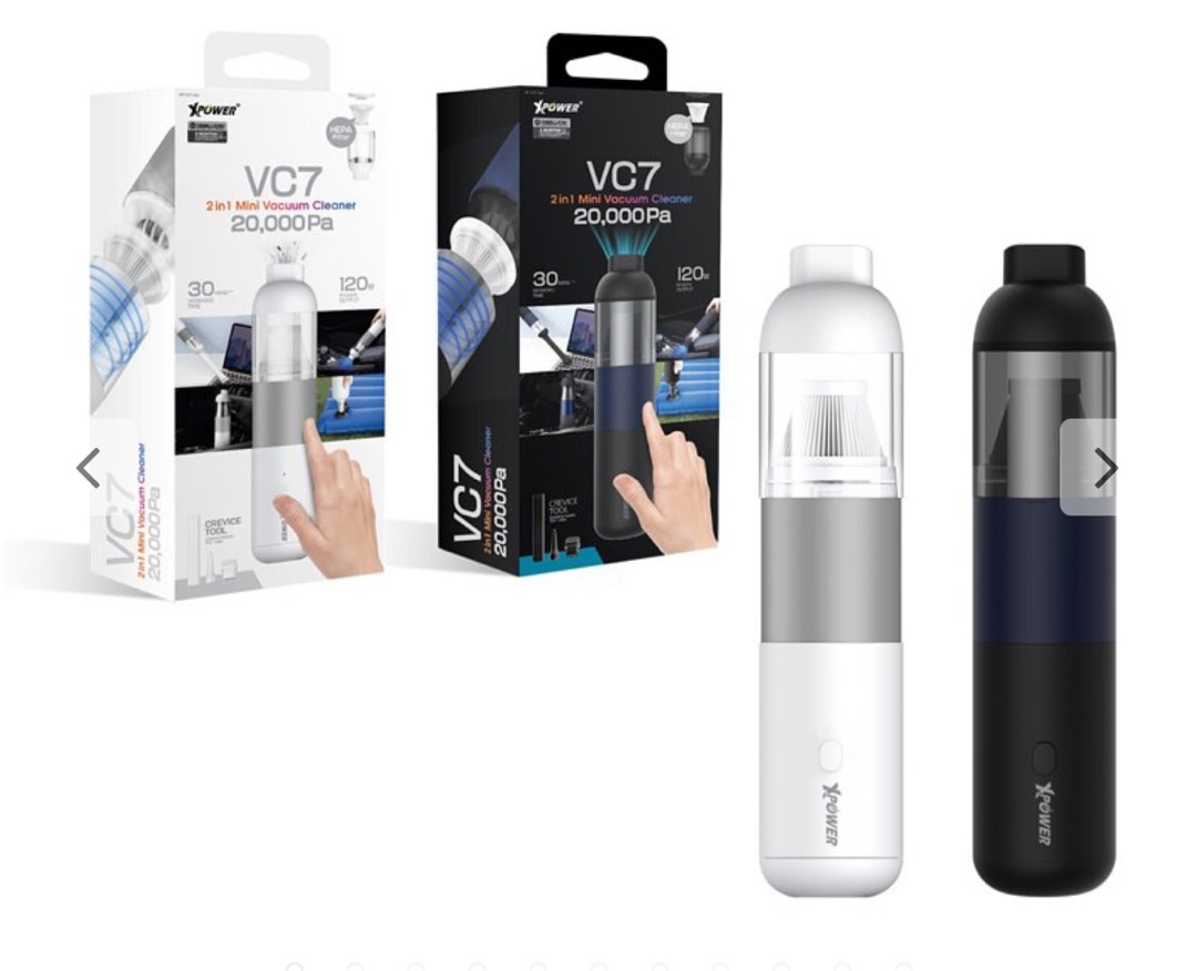 XPower VC7 2合1 迷你無線充電吸塵機, 家庭電器, 吸塵機 ＆ 家居清潔電器 - Carousell